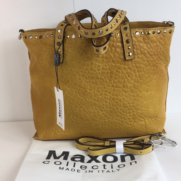 Maxon Collection | Bags | Maxon Collection Nappa Leather Tote Bag ...